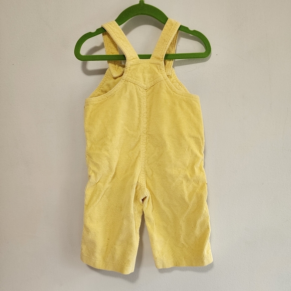 Vintage | Bottoms | Vintage Yellow Corduroy Baby Overalls 9m | Poshmark